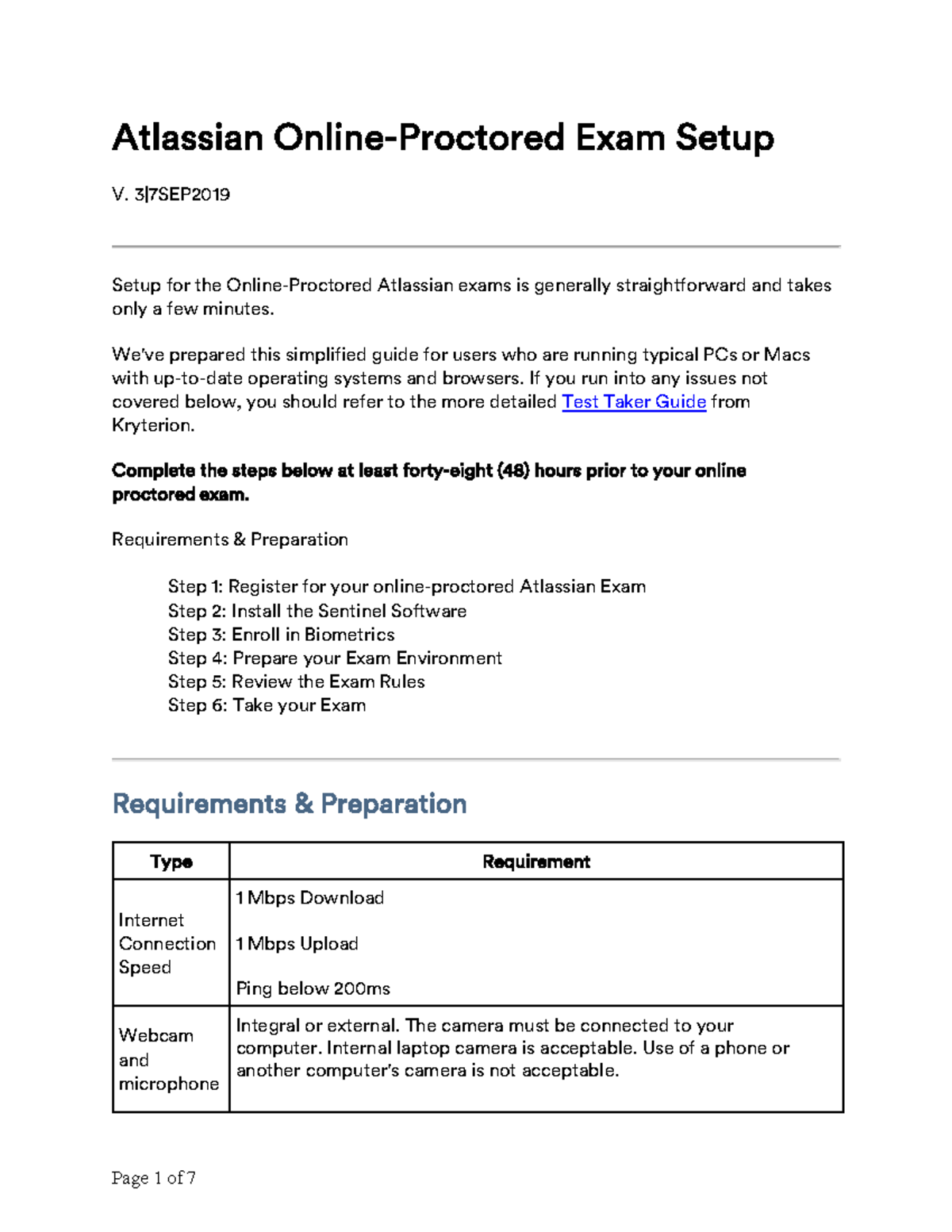 Online-Proctored Exam Setup Instructions - Atlassian Online-Proctored ...
