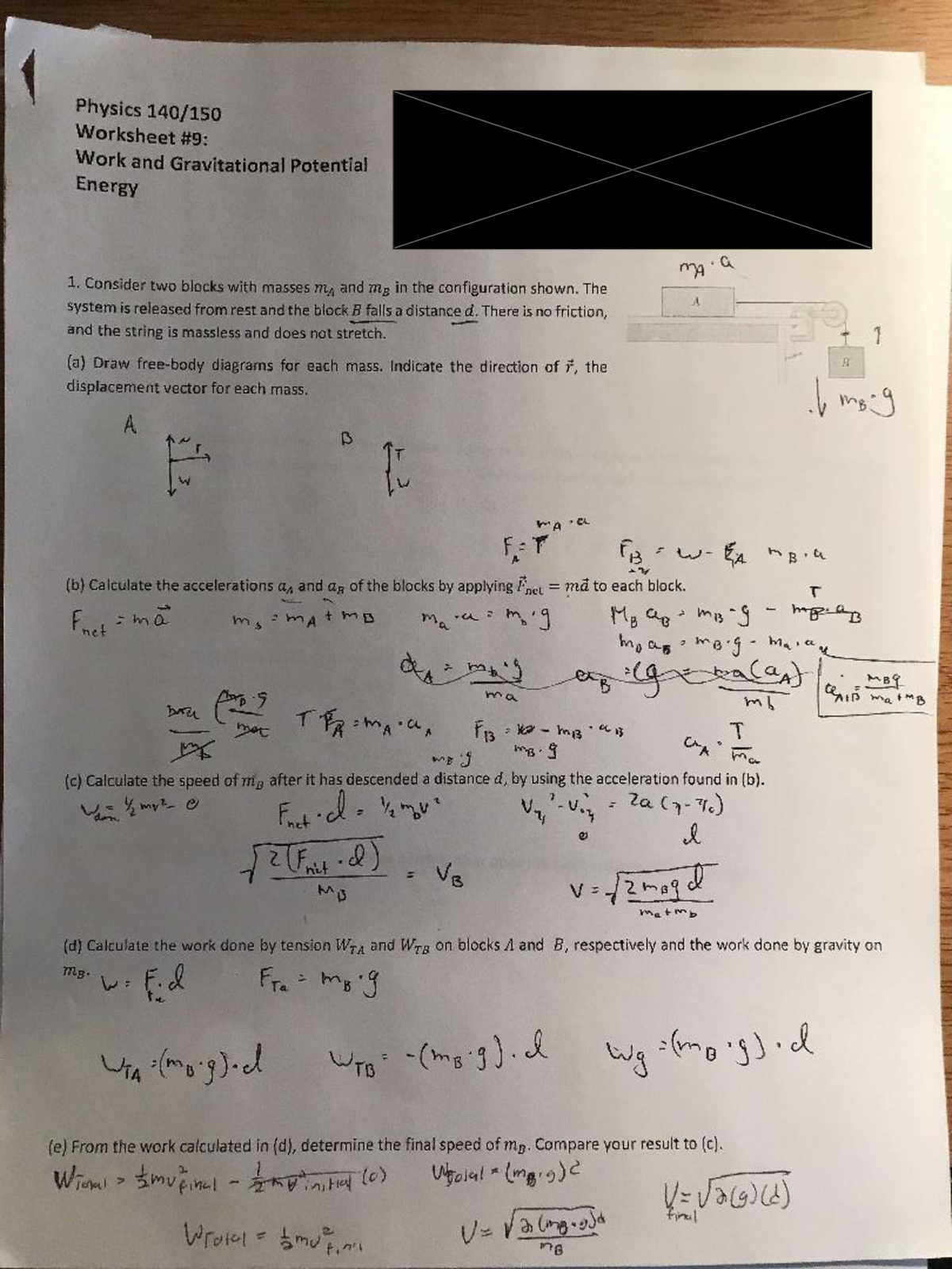 Worksheet #9 - PHYS 150 - Studocu