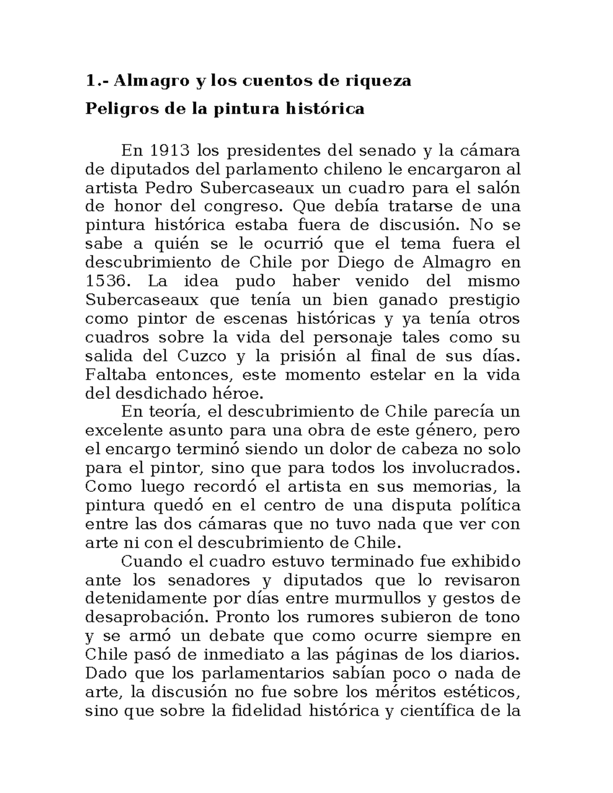 Mito Capítulos 1 y 2 (1) - 1.- Almagro y los cuentos de riqueza ...