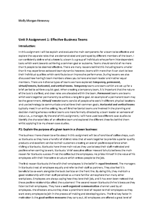 Unit 17 Assignment 2 - Unit 17 Assignment 2 Molly Morgan Hennessy Introduction: Within this ...