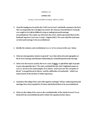Crj 121 brown v board - HANDOUT 2. BROWN CASE Brown v. Board of ...