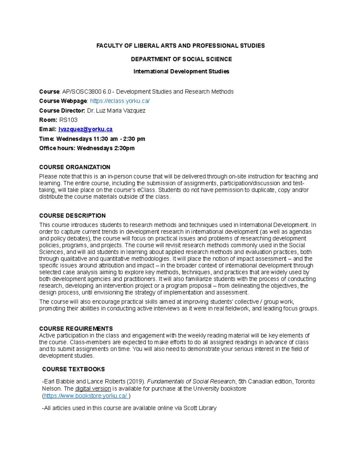 Syllabus SOSC 3800Y 2022-23 Vazquez - FACULTY OF LIBERAL ARTS AND ...