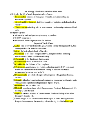 AP Bio Unit 7 - Full notes on AP BIO Unit 7 - Natural Selection - Unit ...