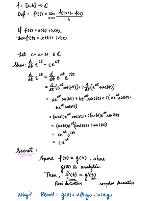 Note Jan 26, 2022 - Professor Emmett Wyman Introduction to Complex ...