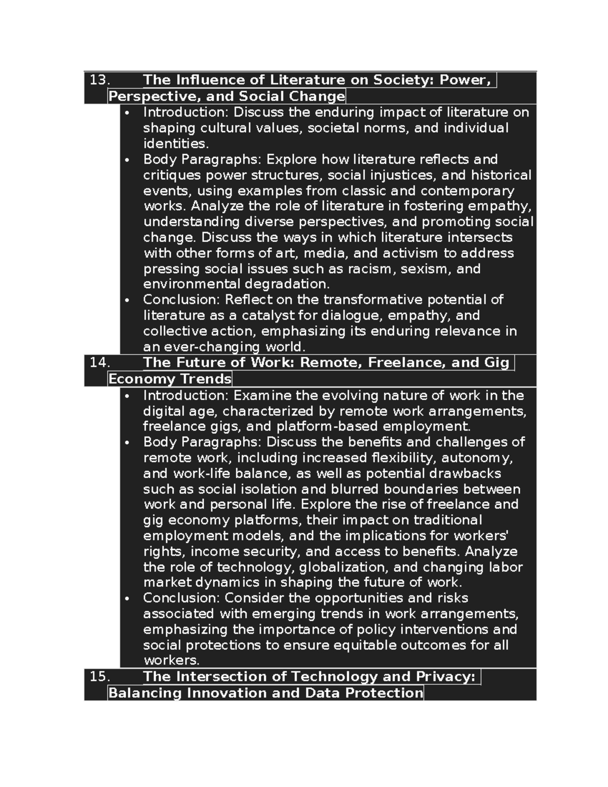 The Influence of Literature on Society - 13. The Influence of ...