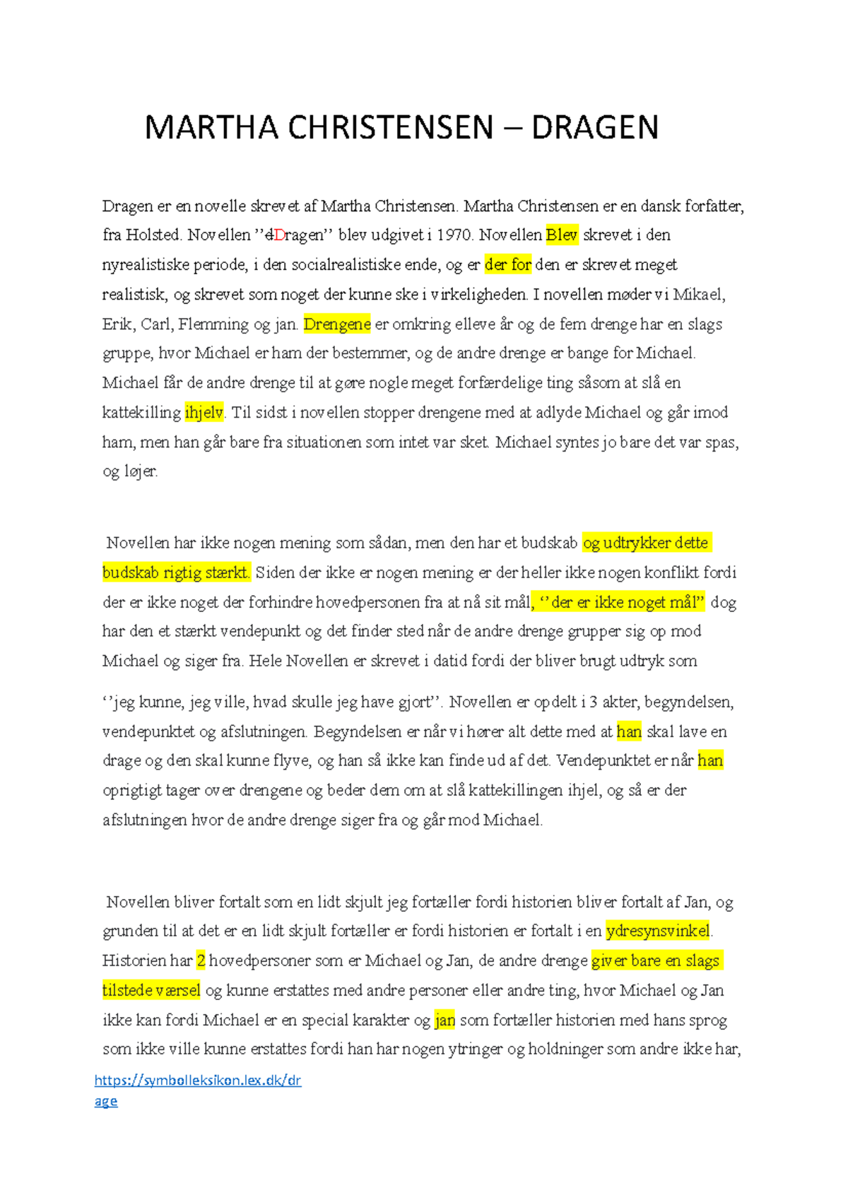 Dragen af Martha Chistensen (1) - MARTHA CHRISTENSEN – DRAGEN Dragen er ...