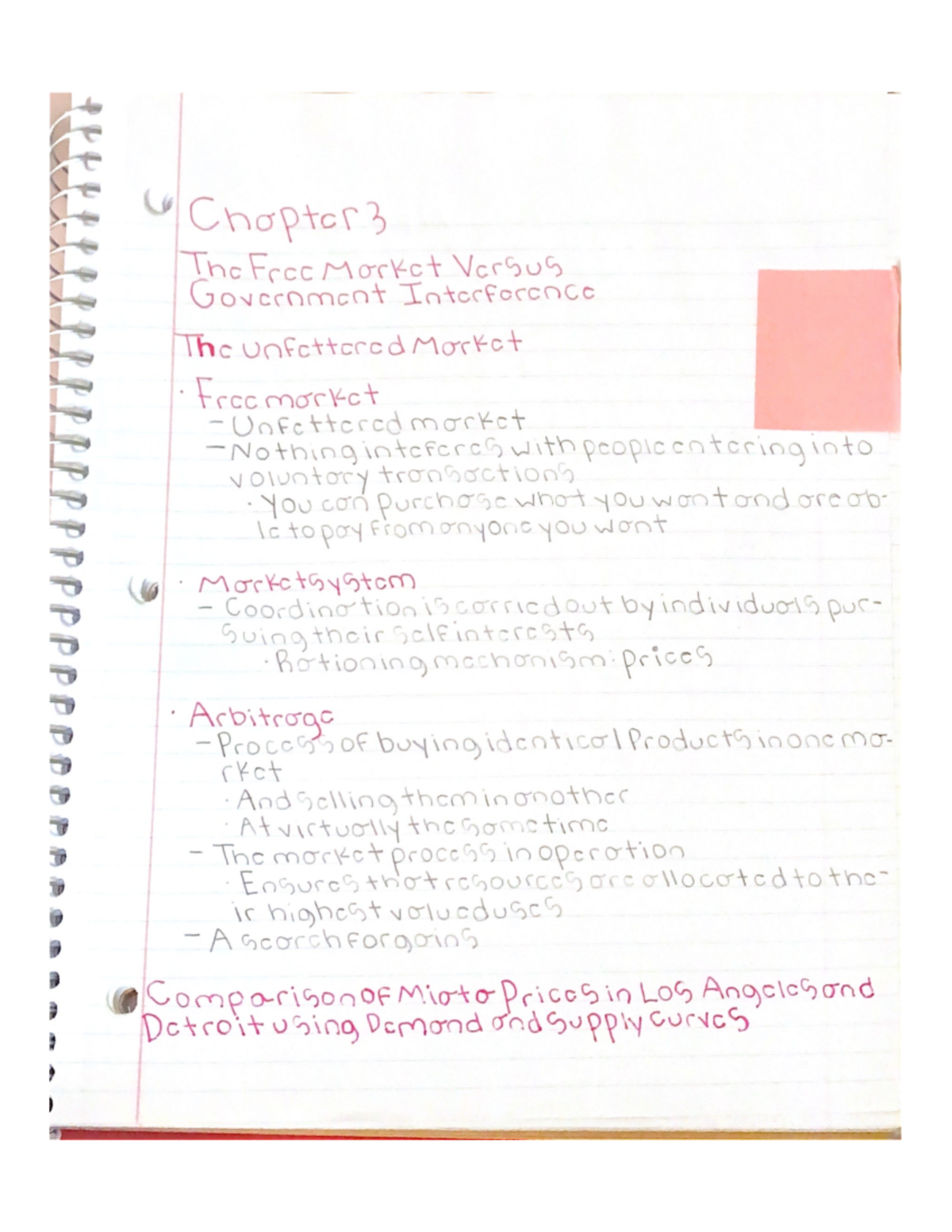 Chapter 3 Economic Notes - ECON 1301 - Studocu