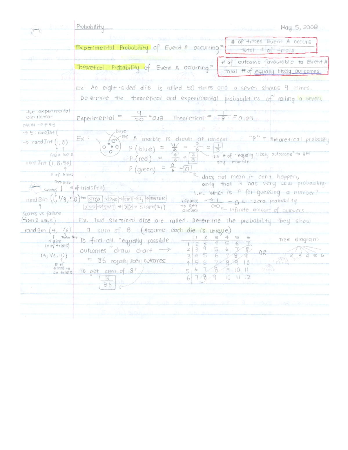 Experimentaltheoretical-probability - Studocu