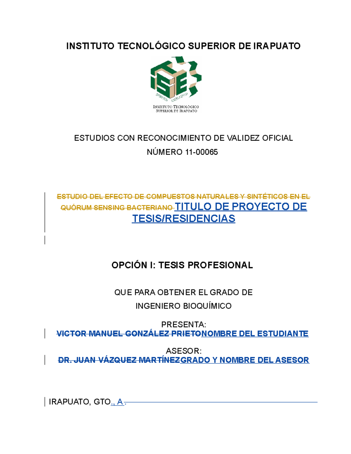 Formato DE Tesis 2022 - mmm - INSTITUTO TECNOLÓGICO SUPERIOR DE ...