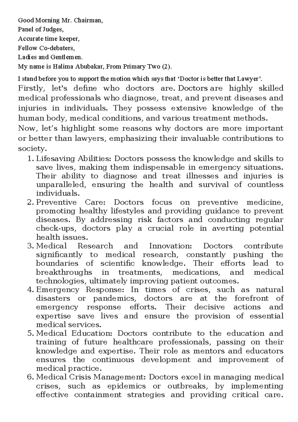 Good Morning M1 - GGHFHGHGDHDHD - Good Morning Mr. Chairman, Panel of ...