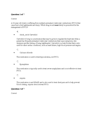 Pacemakers quiz and overviews - Question 1 of 6 Correct The nurse knows ...
