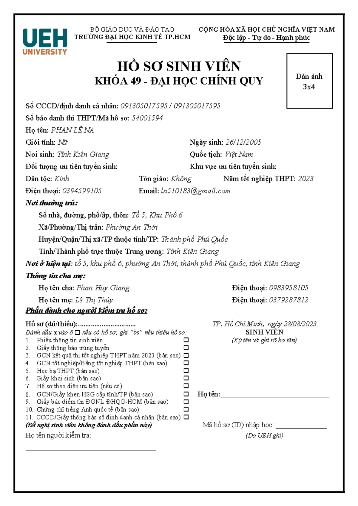 Ueh - ghjhhh - BỘ GIÁO DỤC VÀ ĐÀO TẠO TRƯỜNG ĐẠI HỌC KINH TẾ TP CỘNG ...