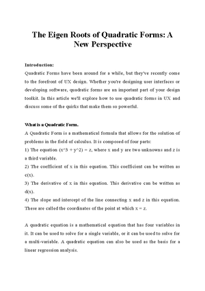 Continuous Distributions: Uniform, Exponential, Normal and Lognormal Functions - Continuous ...