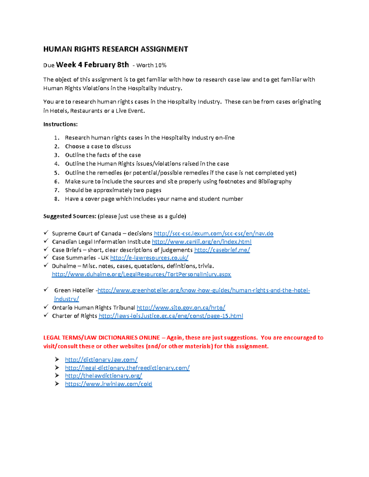 Updated Winter 2021 Human Rights Research Assignment - HOTL705 ...