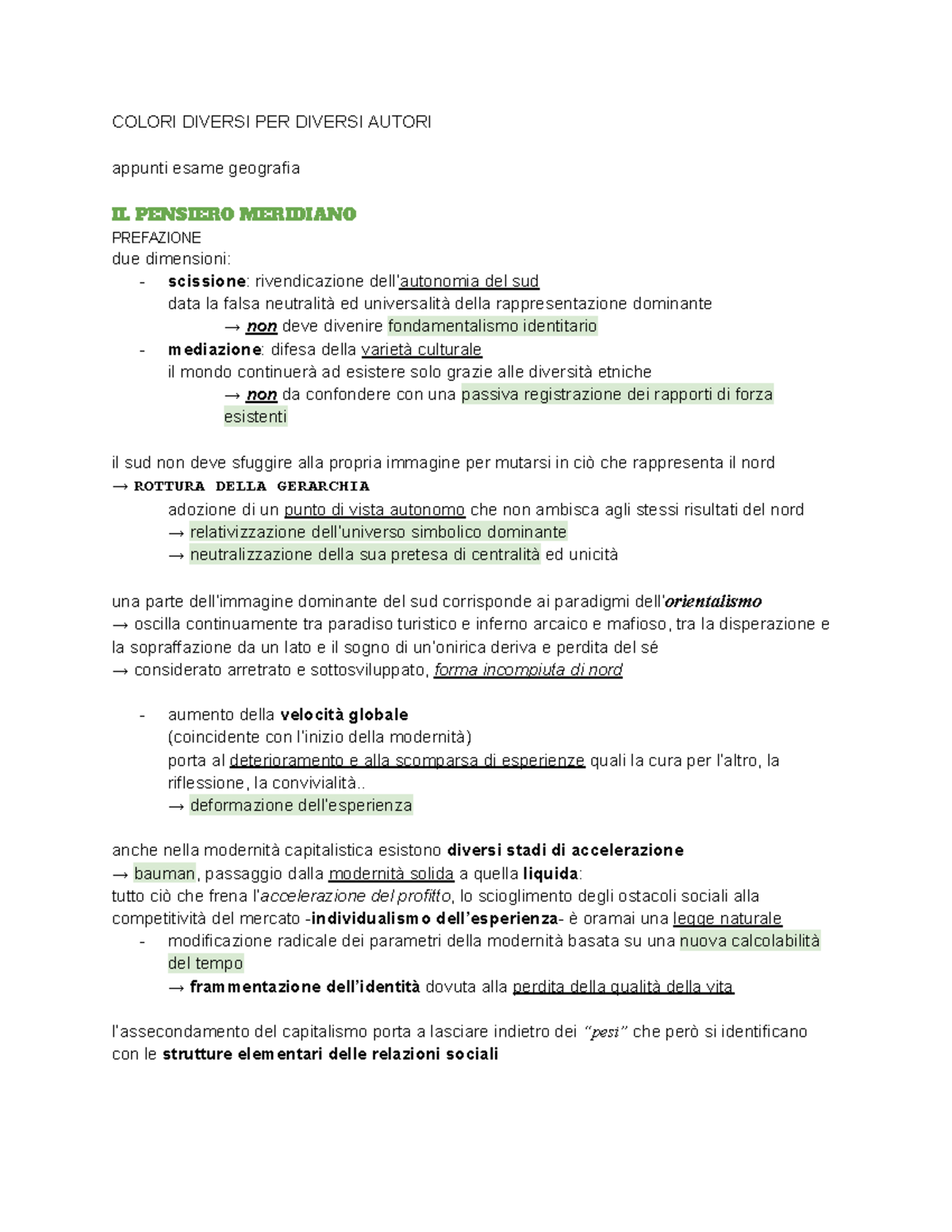 Appunti esame geografia - COLORI DIVERSI PER DIVERSI AUTORI appunti ...