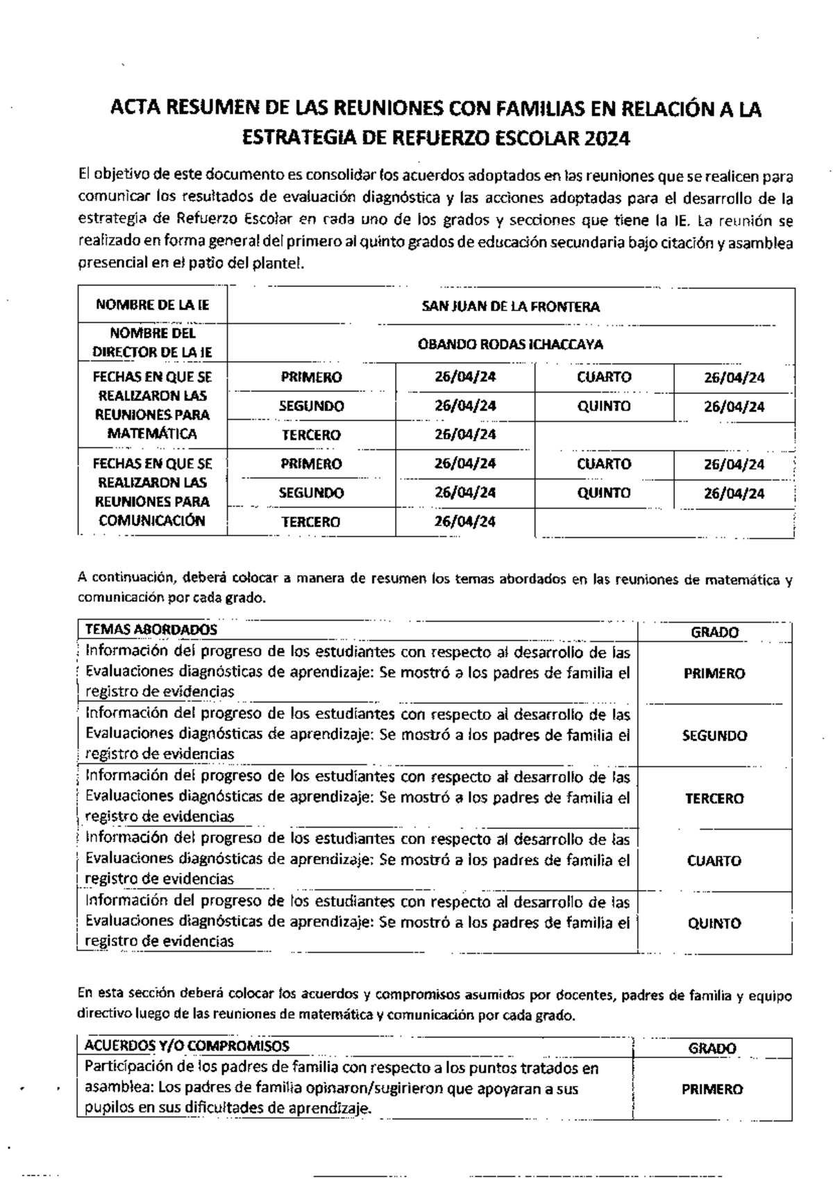 Acta RE 1 - Metodologia Del Trabajo Universitario - Studocu