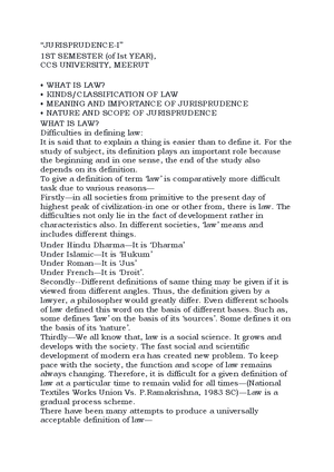 LLB - CCS University - Studocu