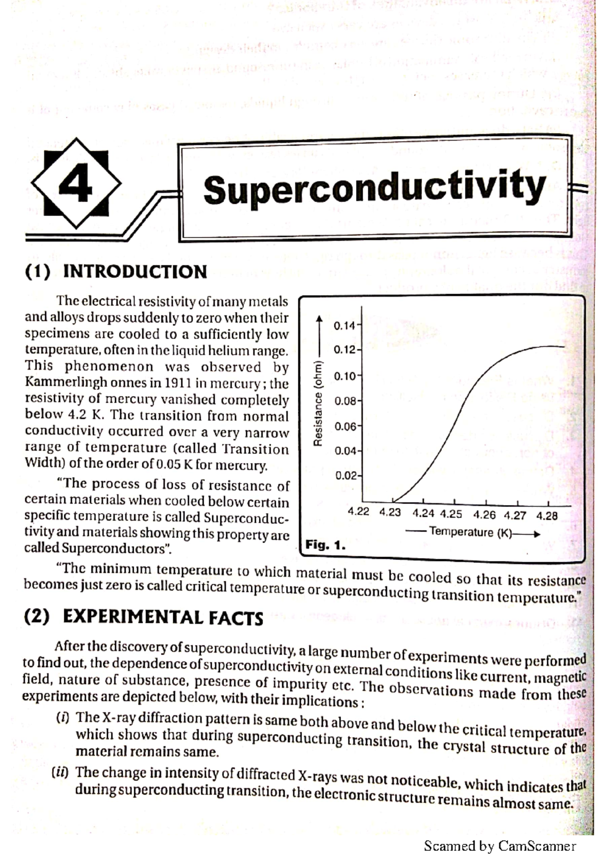 CH 4 - Superconductivity - Physics/Chemistry - Studocu