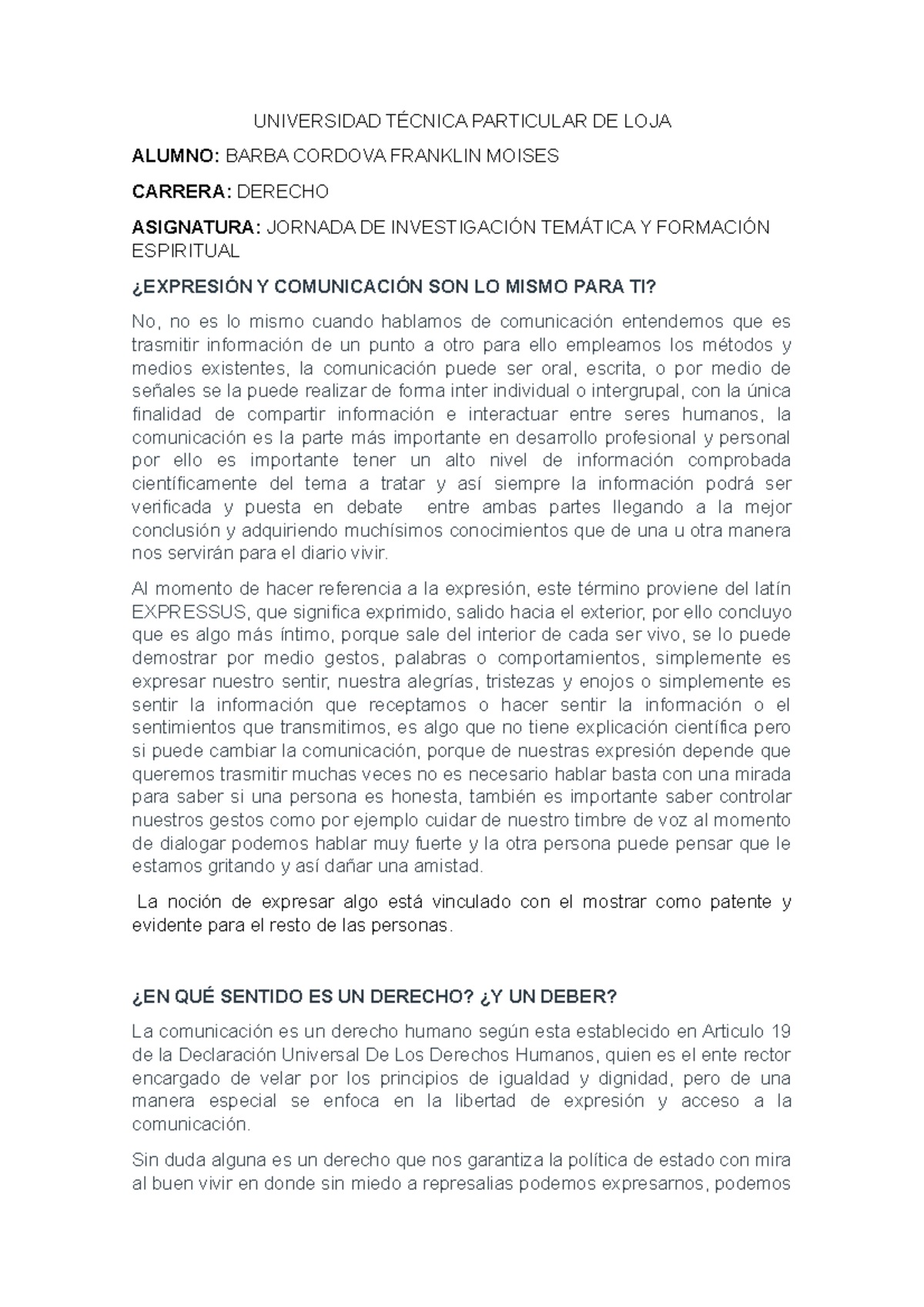 Foro de jornada de investigacion tematica y formacion espiritual ...