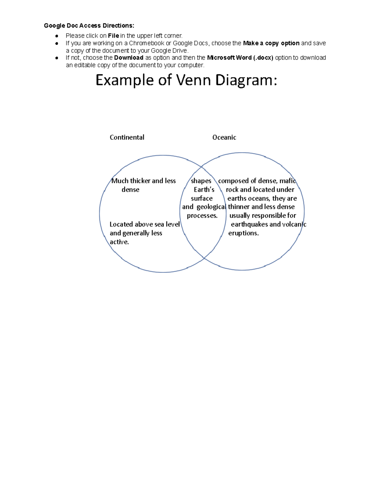 Copy of Module Two Lesson One Pathway Two Activity - Google Doc Access ...