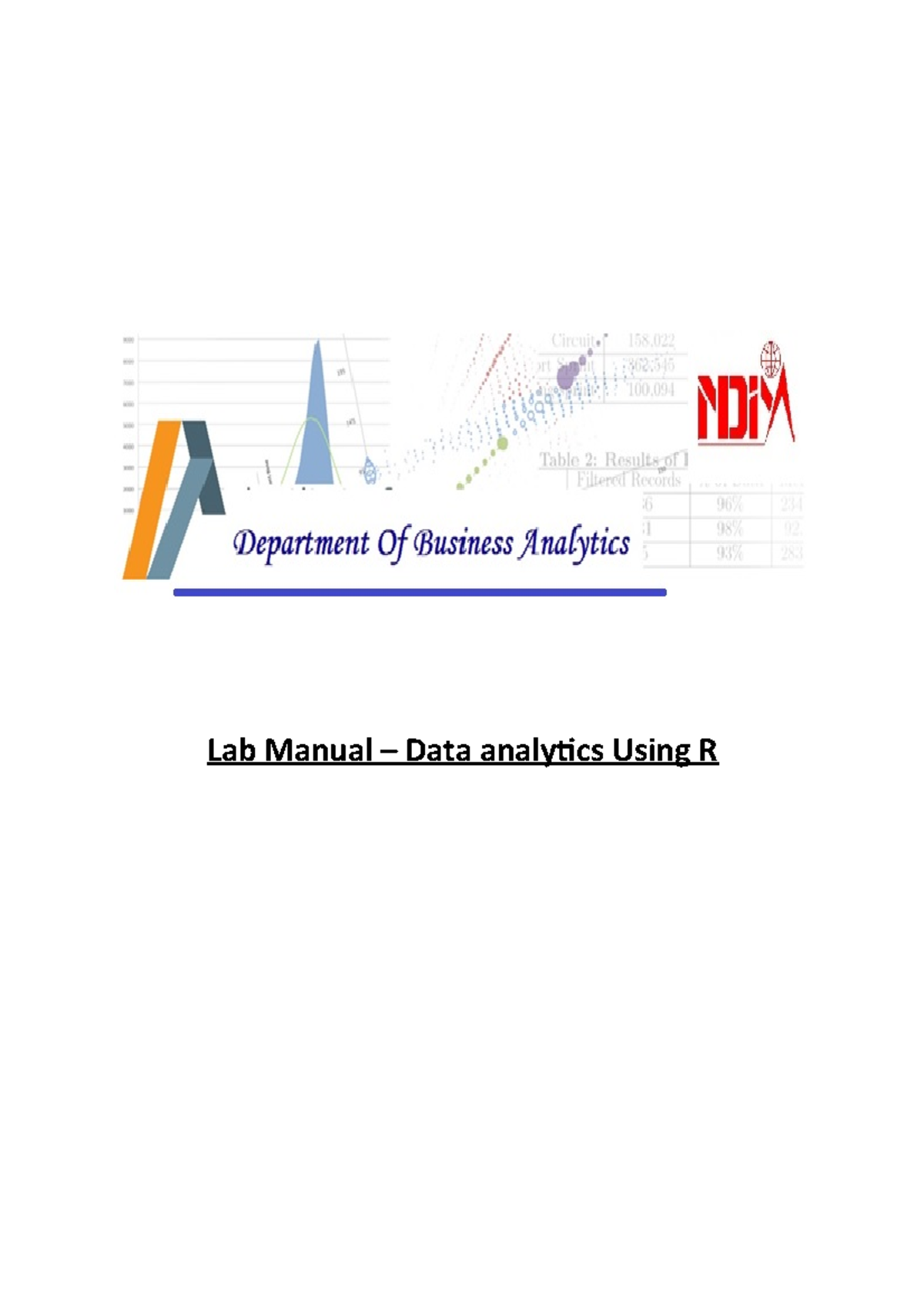 Lab Manual 03April 2018 - Lab Manual – Data analytics Using R Steps to ...
