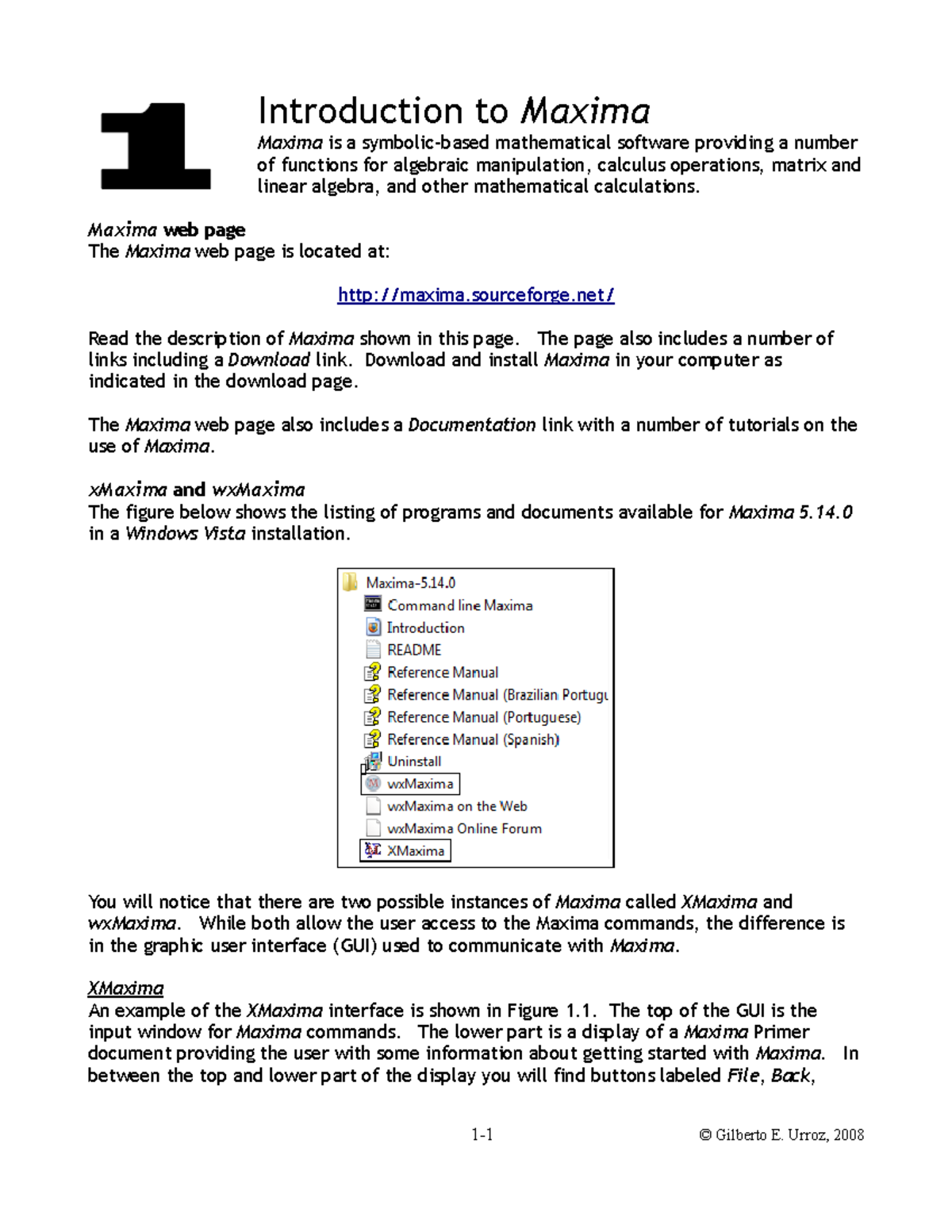 Maxima Book - Livro do maxima uso manual - Introduction to Maxima ...