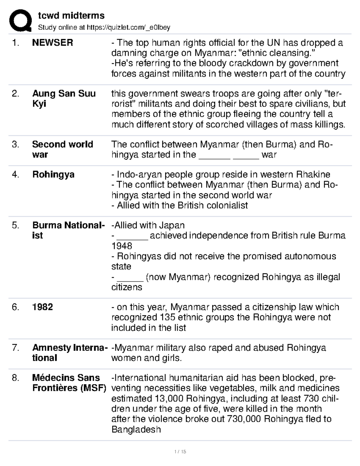 Midterm-tcwd - Study online at quizlet/_e0lbey NEWSER - The top human ...