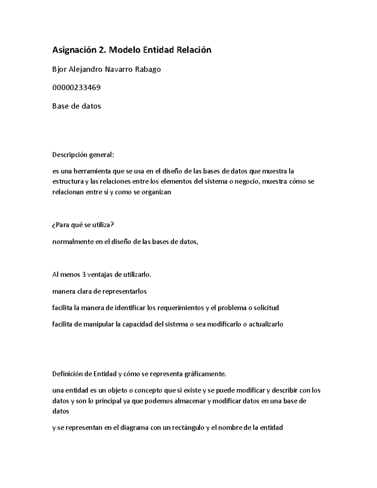 A2BD Navarro Alejandro - AsignaciÛn 2. Modelo Entidad RelaciÛn Bjor ...