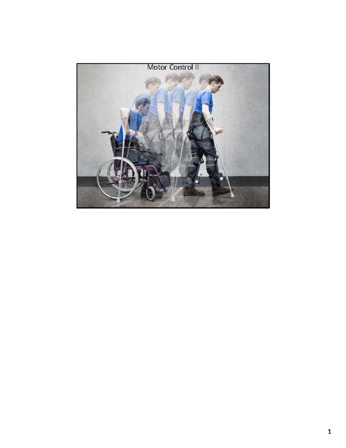 Motor Control II lecture notes - Motor Control II Corticospinal tract ...