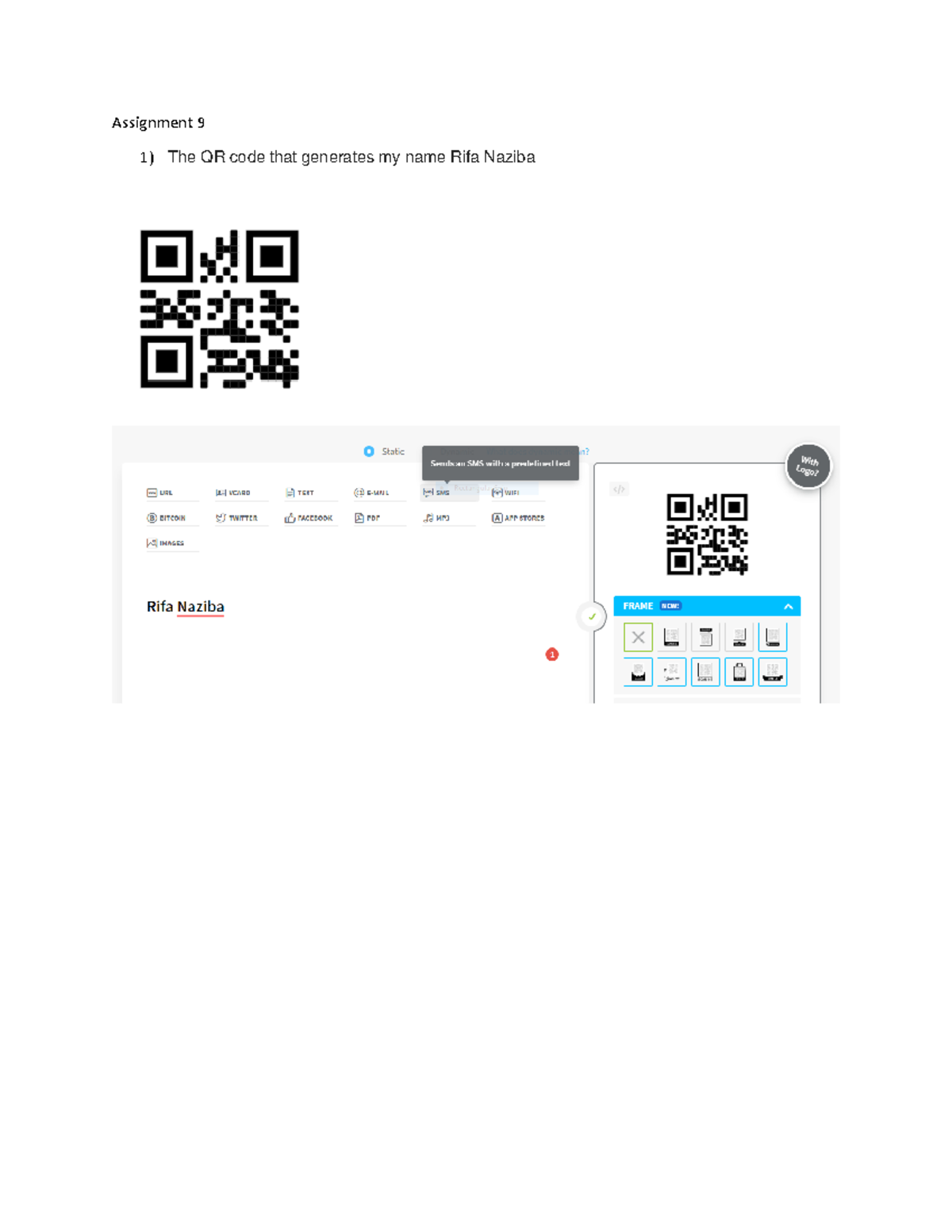 Assignment 9 Cs 207 Warning Tt Undefined Function 32 Assignment 9 The Qr Code That