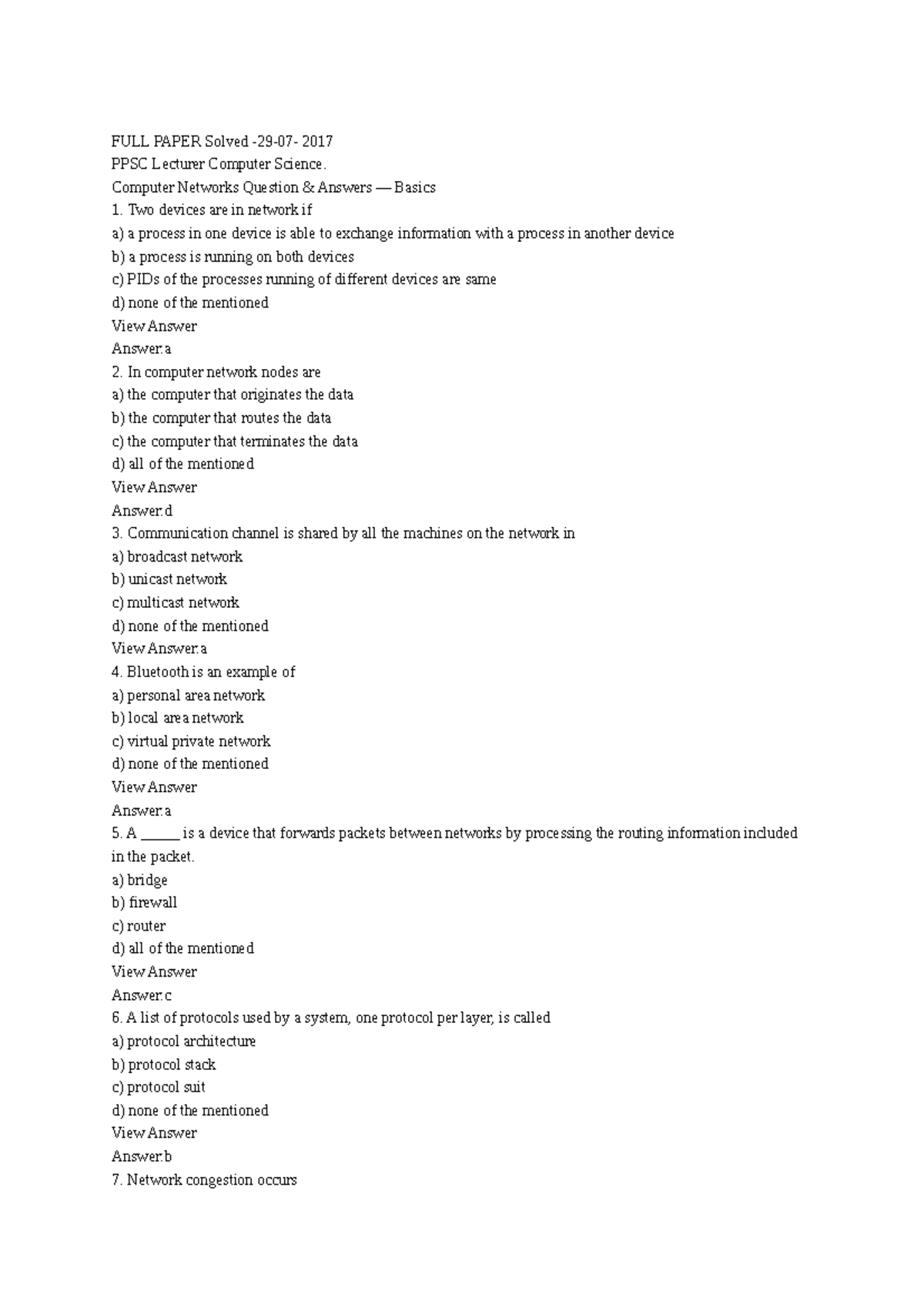 392071885 Computer Science MCQs docx - FULL PAPER Solved -29-07- 2017 ...