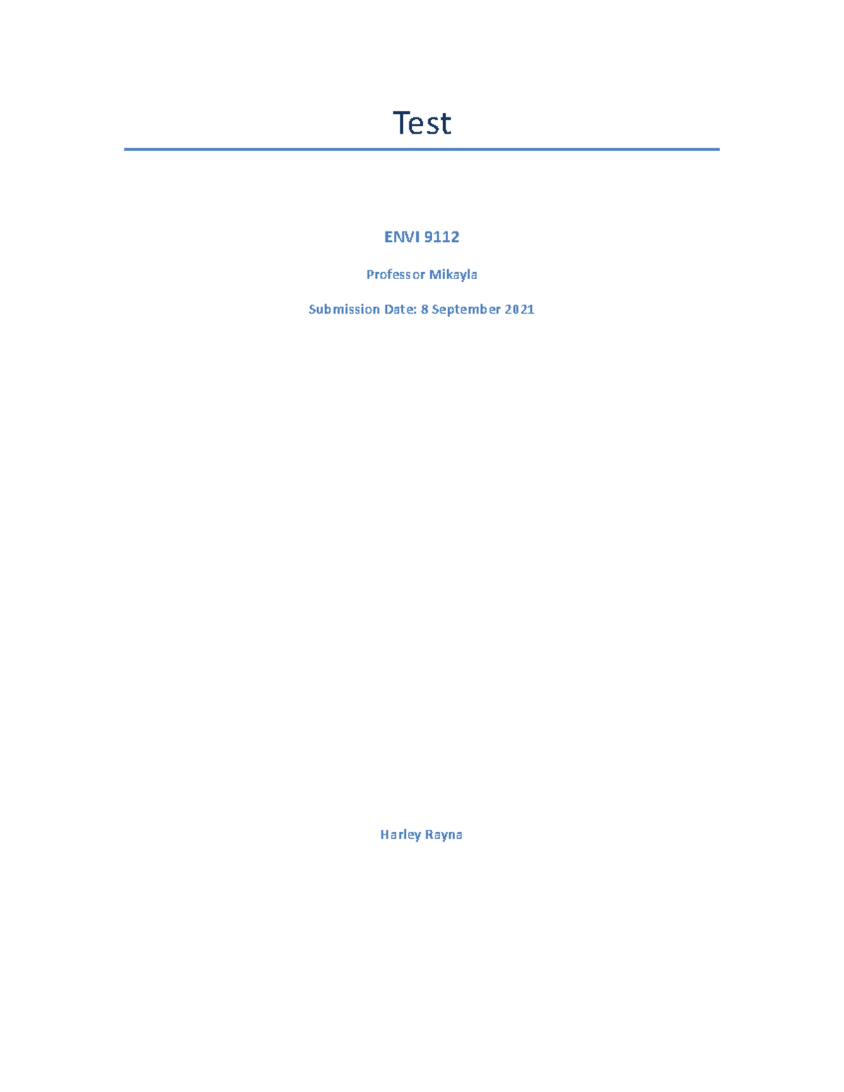 ENVI-9112-Test - ENVI-9112-Test - Test ENVI 9112 Professor Mikayla ...