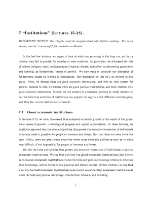 Lecture 13-14 notes - 6 “Geography” (lectures 13-14). IMPORTANT NOTICE ...