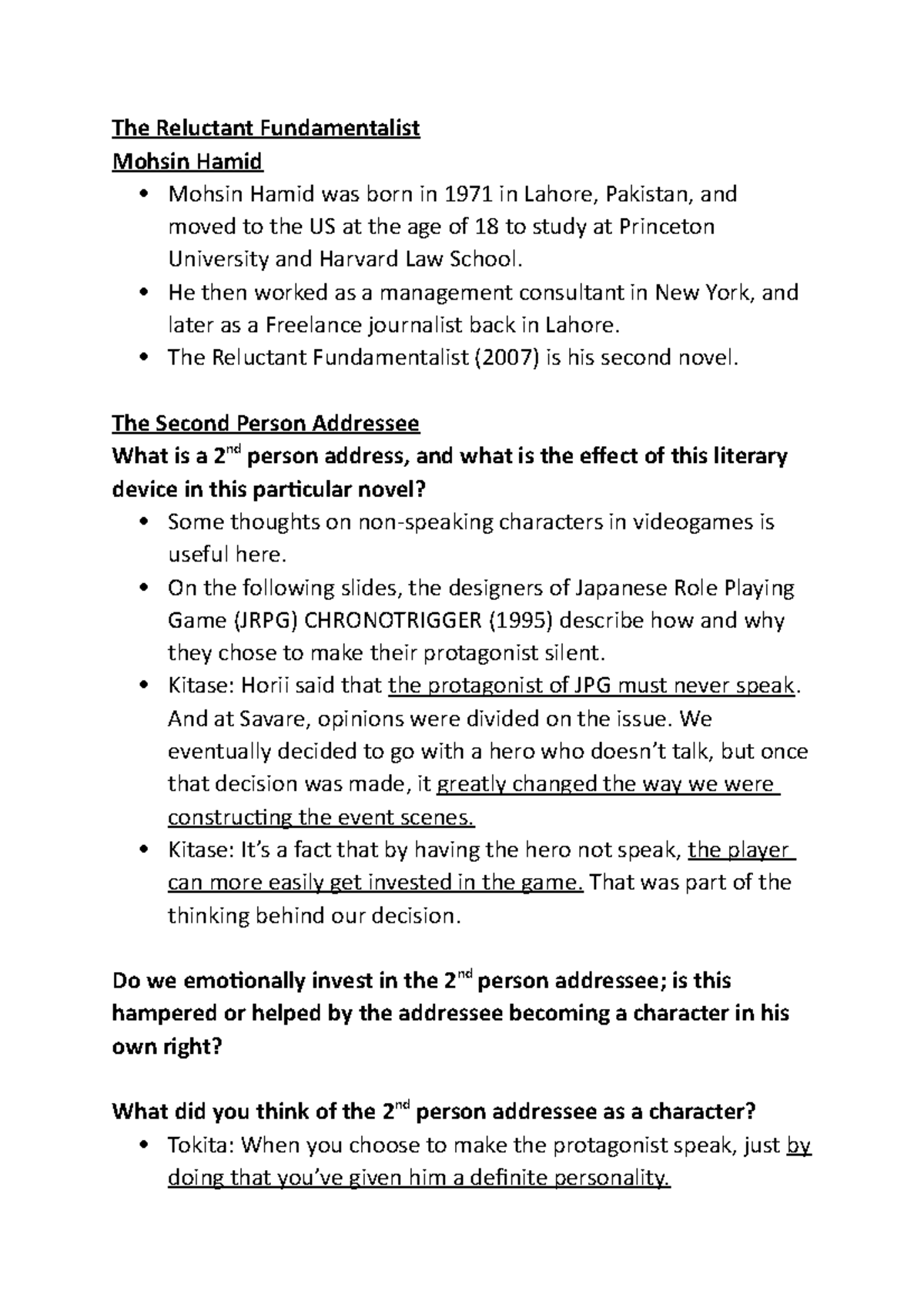 The Reluctant Fundamentalist - The Reluctant Fundamentalist Mohsin ...