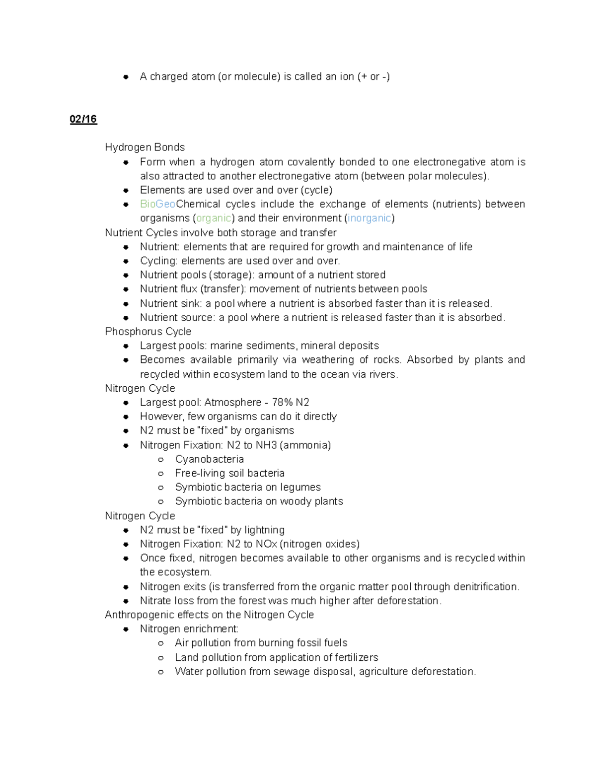 ISP 203A Notes copy 3 - A charged atom (or molecule) is called an ion ...