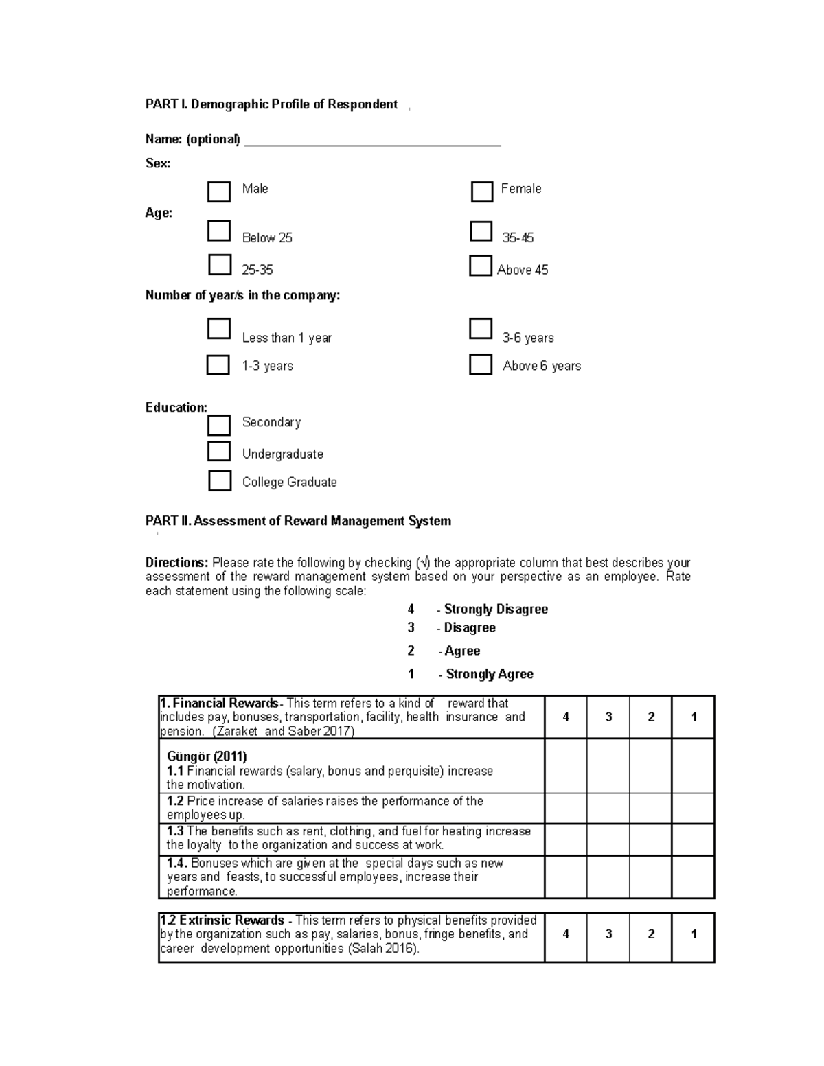 9 FS questionnaires - questioonnaire - PART I. Demographic Profile of ...