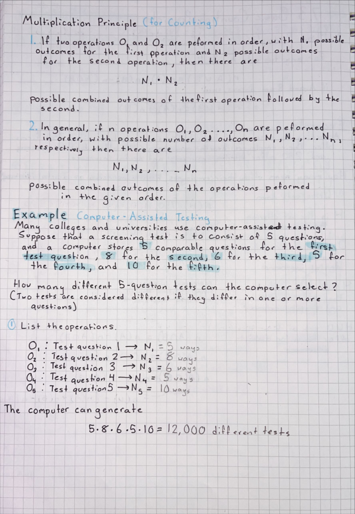 7.3- Basic Counting Principles - MATH 1324 - Studocu