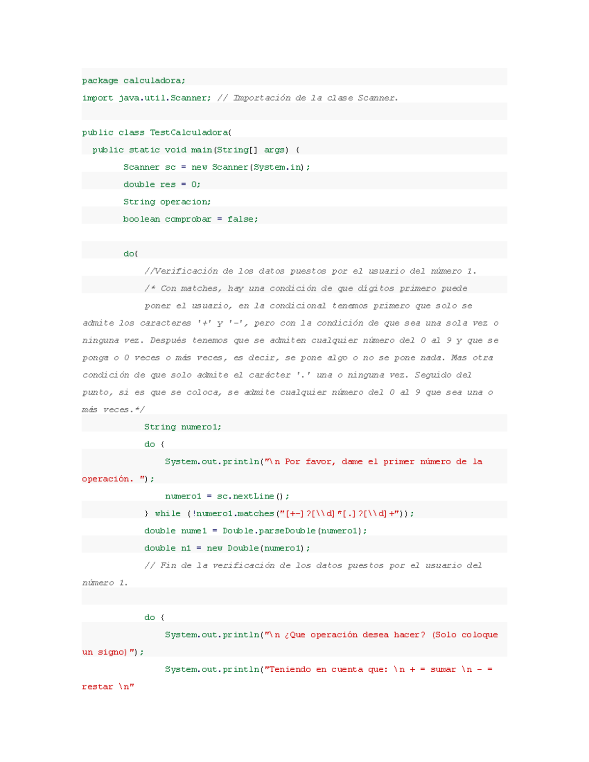Calculadora - dsdsdsdsd - package calculadora; import java.util ...