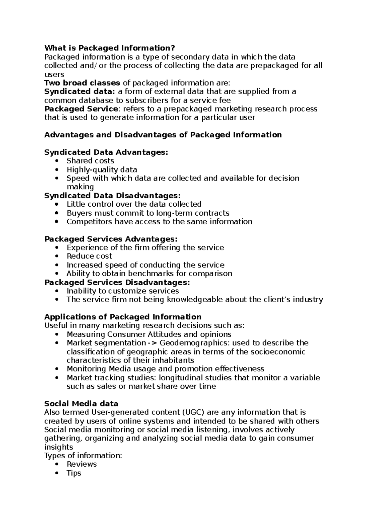 What is Packaged Information - What is Packaged Information? Packaged ...