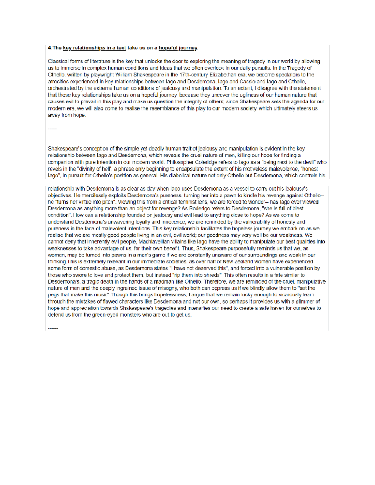 NZQA ENG 3 - NZQA assessment - English - Studocu