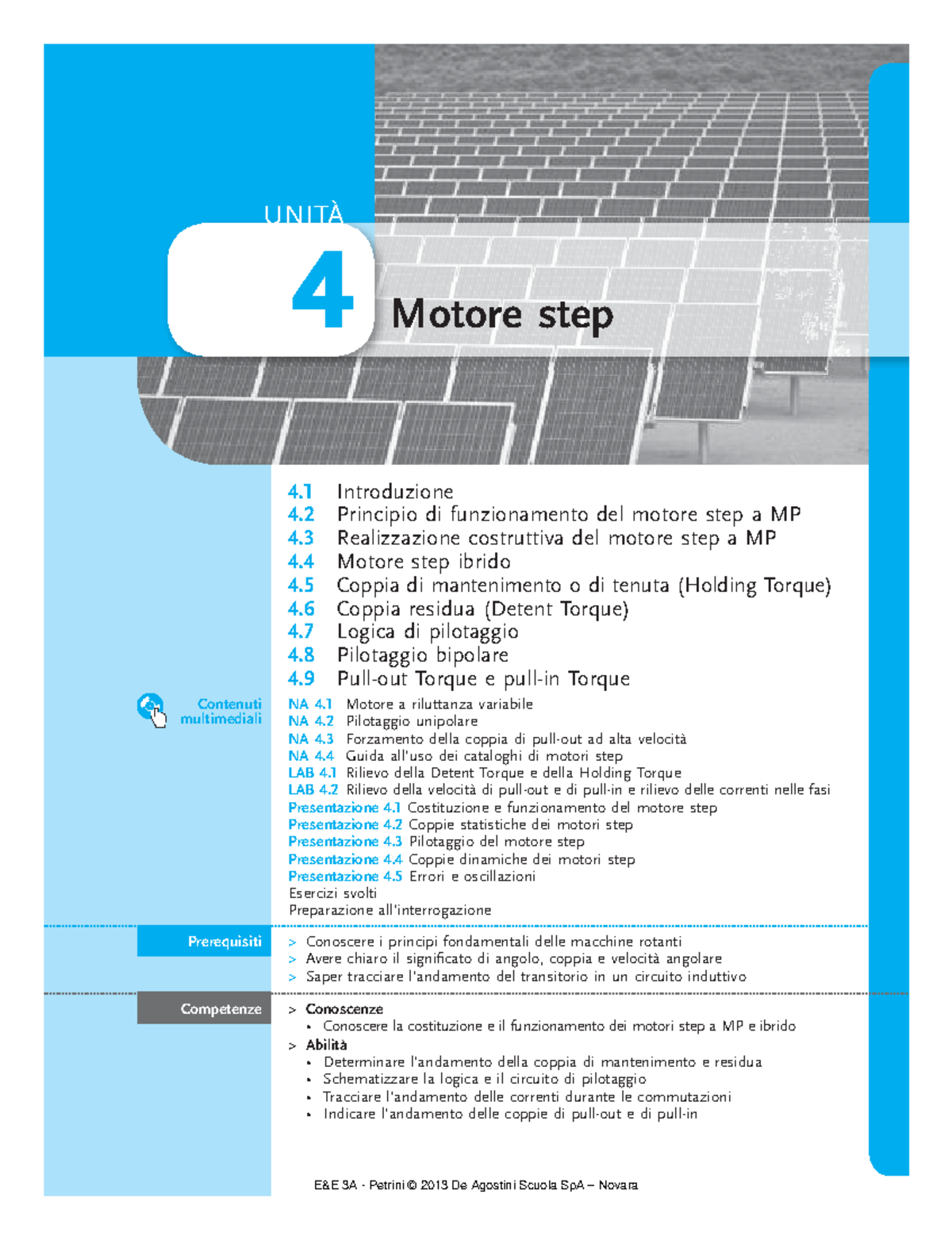 Motore Step - motori step - UNITÀ 4 Motore step 4 Introduzione 4 ...