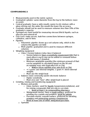 Compounding 1 - PHARMACOPEIA sets the standards for compounding ...