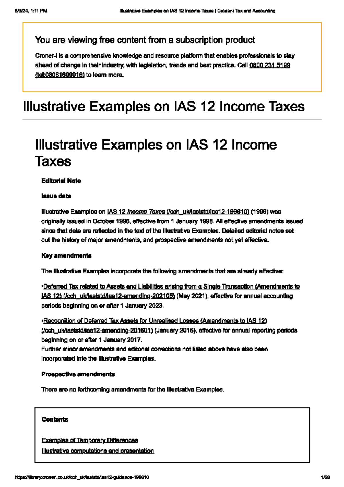 IAS12 Illustrative Example - Taxation - Studocu