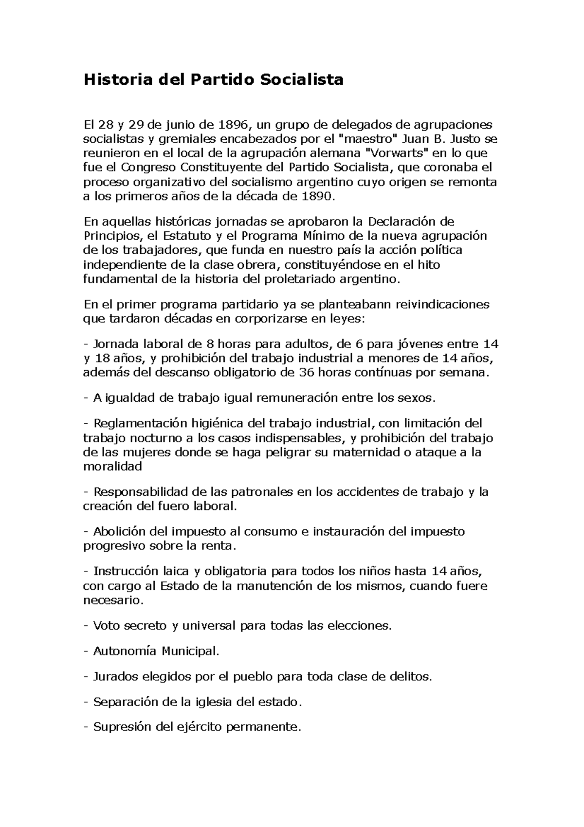 Historia DEL Partido Socialista - Historia del Partido Socialista El 28 ...