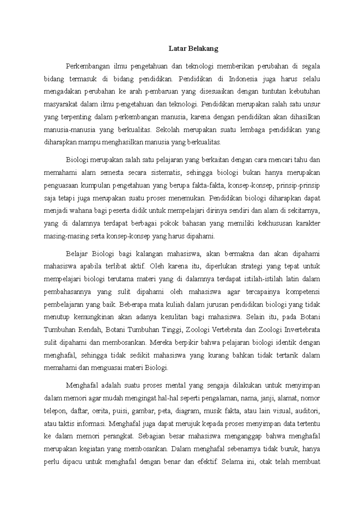 Latar Belakang metopen - Latar Belakang Perkembangan ilmu pengetahuan ...