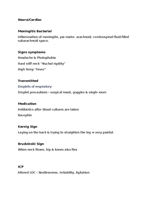 Sbar shift change report generic - NURS 3102 - UNC Charlotte - Studocu