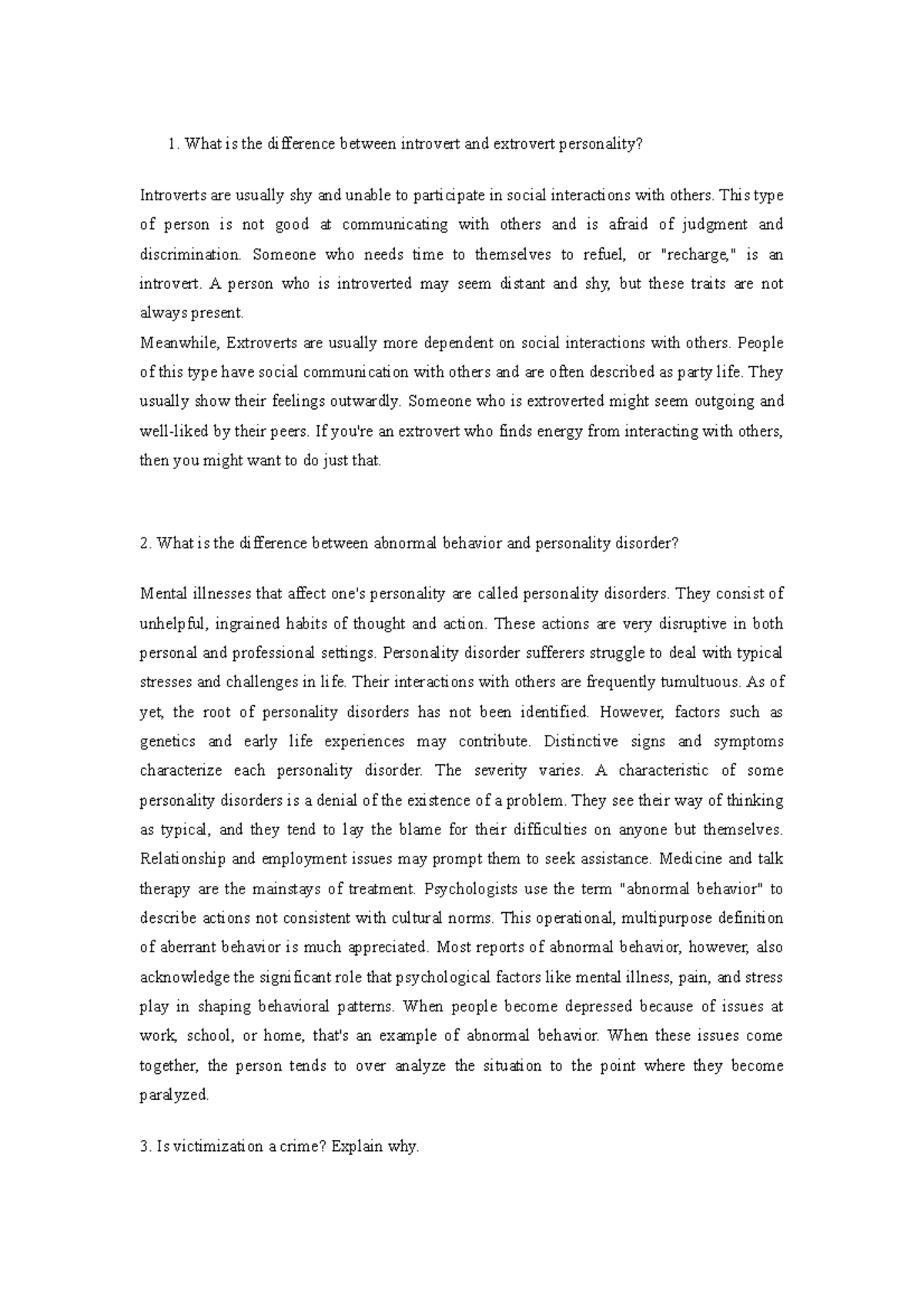 R9 - Human Behavior Lecture no. 9 - What is the difference between ...