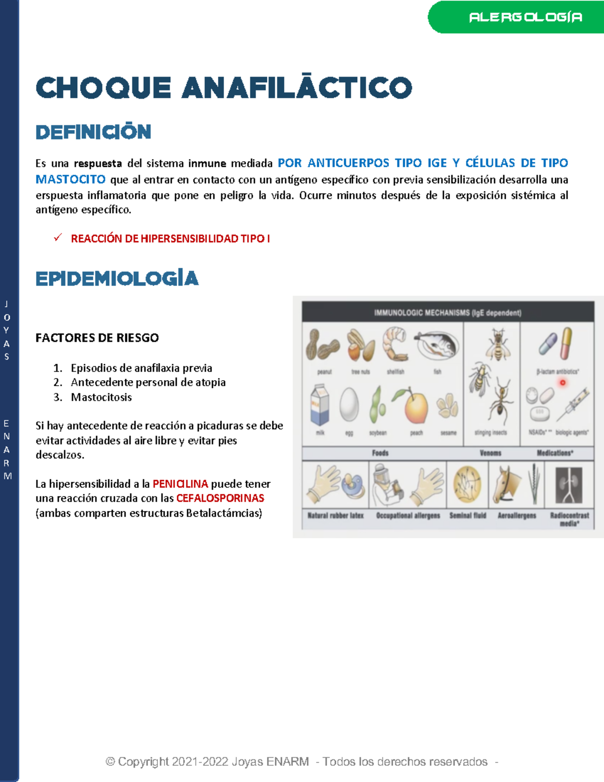 5. Choque Anafiláctico - © Copyright 2021-2022 Joyas ENARM - Todos los ...