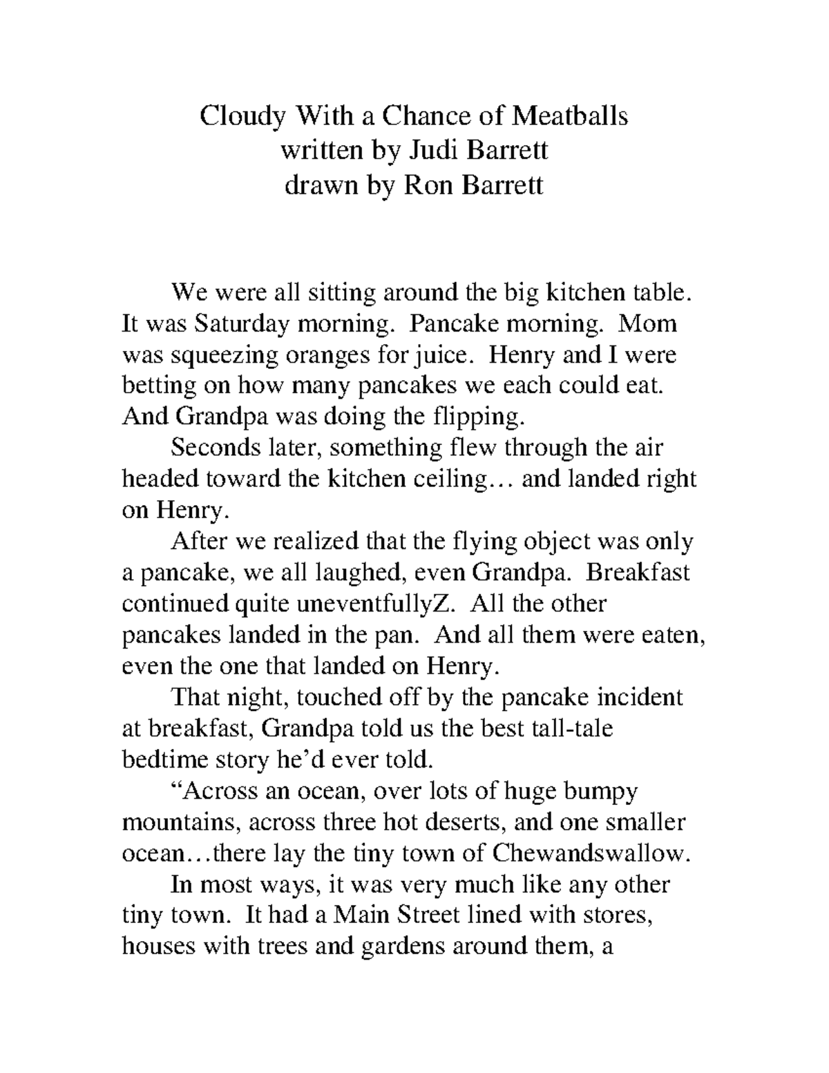 Cloudy with a chance of meatball - Cloudy With a Chance of Meatballs ...