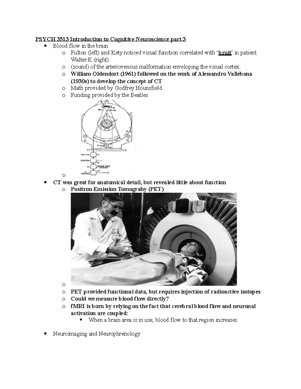 Psych 3513 Introduction to Cognitive Neuroscience part 3 - o (sound) of ...